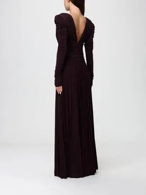 Elisabetta Franchi Maxi Dress With Ruched Detailing