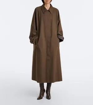 THE ROW Iza Cotton Gabardine Coat