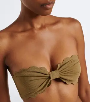 Marysia Antibes Scalloped Bandeau Bikini Top