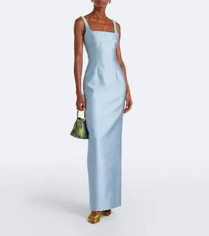 EMILIA WICKSTEAD Micheline Floral Cloqué Gown