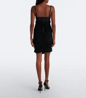 Dolce & Gabbana Ruched Satin Minidress