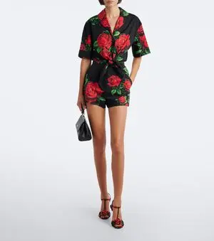 Dolce & Gabbana Floral Cotton Shorts