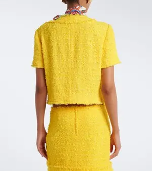Dolce & Gabbana Cotton-blend Boucle Jacket