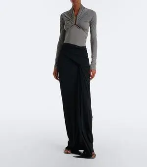 Rick Owens Gathered Jersey Top