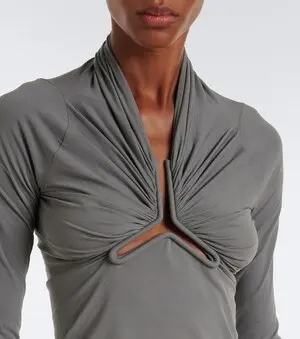Rick Owens Gathered Jersey Top