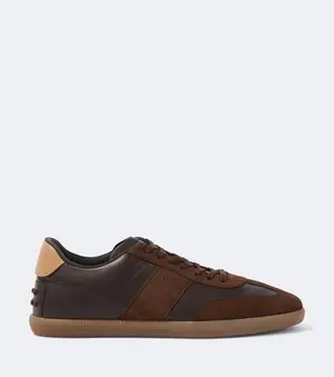 TOD'S Leather And Suede Sneakers