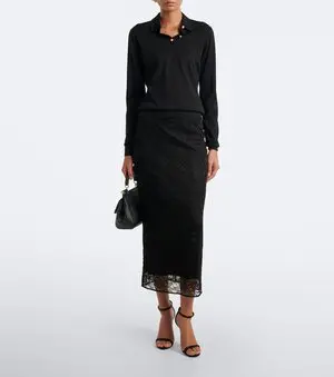 Dolce & Gabbana Lace Midi Skirt