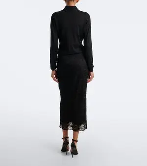 Dolce & Gabbana Lace Midi Skirt