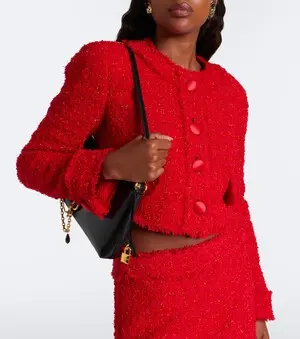 Dolce & Gabbana Cropped Cotton-blend Tweed Jacket