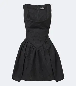 VIVIENNE WESTWOOD Sunday Floral Jacquard Minidress - Black