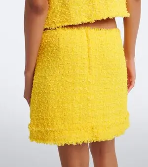 Dolce & Gabbana Cotton-blend Tweed Miniskirt