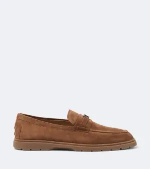 TOD'S Suede Penny Loafers