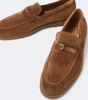 TOD'S Suede Penny Loafers