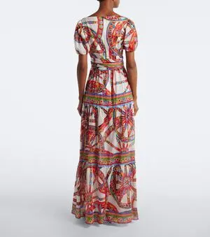 Dolce & Gabbana Carretto Cotton Maxi Dress