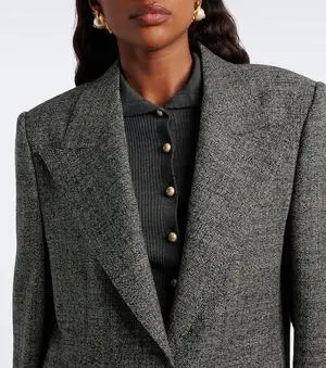 Dolce & Gabbana Virgin Wool Tweed Blazer