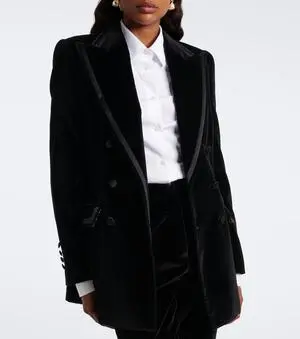 Dolce & Gabbana Cotton And Silk-blend Velvet Blazer