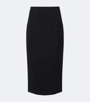 Dolce & Gabbana Wool-blend Pencil Skirt - Black