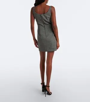 Dolce & Gabbana Wool Tweed Minidress