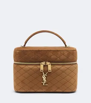 Saint Laurent Gaby Large Suede Vanity Bag