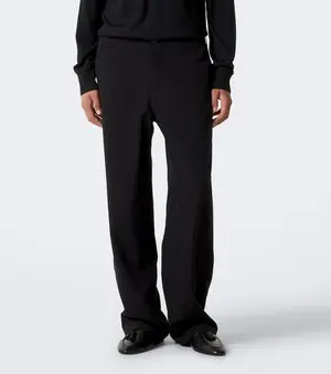 THE ROW Ramil Virgin Wool Wide-leg Trousers