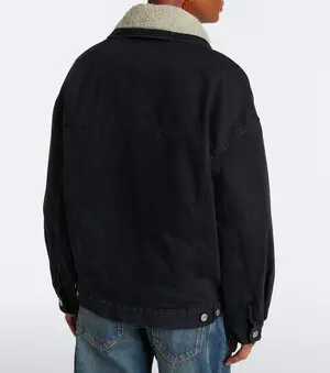 Isabel Marant Étoile Pimia Fleece-trimmed Denim Jacket