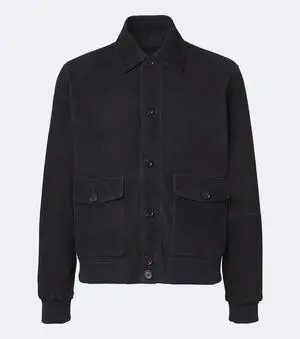 ARMA Tomme Reversible Suede Blouson Jacket - Blue