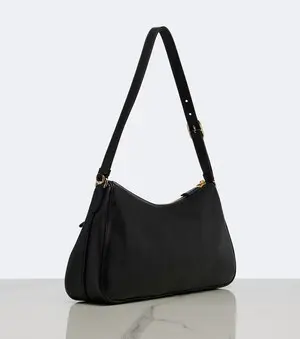 Prada Aimee Large Leather Shoulder Bag