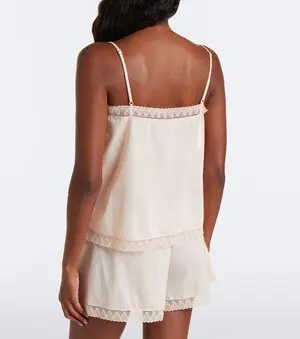 ERES Sensoriel Lace-trimmed Cotton Camisole