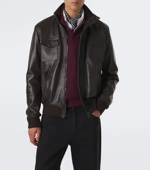 Dolce & Gabbana Leather Blouson Jacket