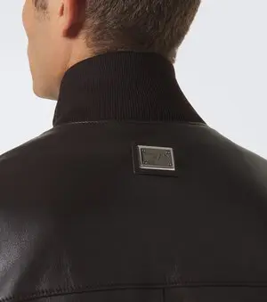 Dolce & Gabbana Leather Blouson Jacket