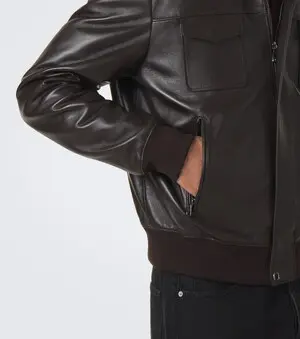 Dolce & Gabbana Leather Blouson Jacket
