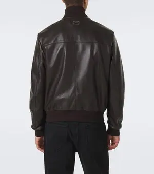 Dolce & Gabbana Leather Blouson Jacket