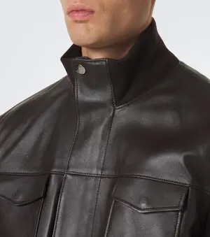 Dolce & Gabbana Leather Blouson Jacket