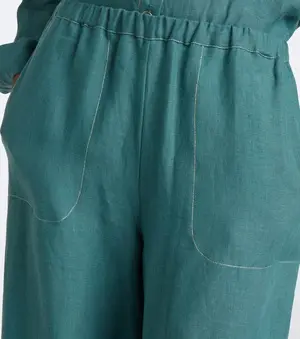 ERES Eblouissant Linen Wide-leg Trousers