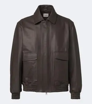 ARMA Bari Leather Blouson Jacket - Brown