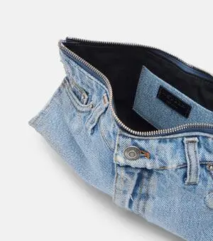 Alexander McQueen Manta Small Denim Shoulder Bag