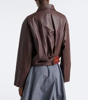 Loewe Draped Leather Jacket