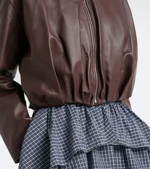 Loewe Draped Leather Jacket