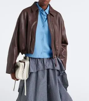 Loewe Draped Leather Jacket
