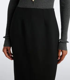 Dolce & Gabbana Virgin Wool Pencil Skirt