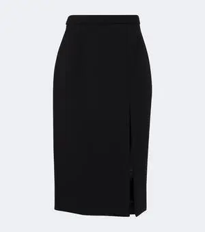 Dolce & Gabbana Wool-blend Pencil Skirt - Black