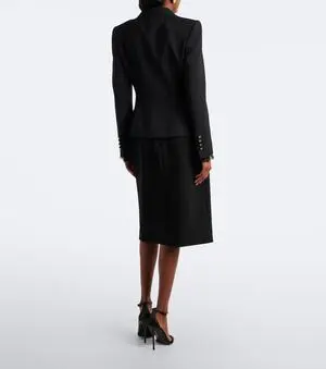 Dolce & Gabbana Wool-blend Pencil Skirt