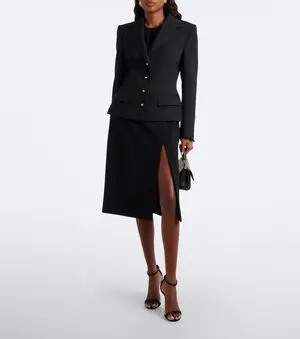 Dolce & Gabbana Wool-blend Pencil Skirt