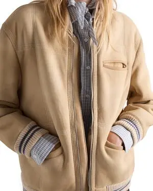 Prada Sheepskin Bomber Jacket