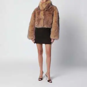 ROTATE BY BIRGER CHRISTENSEN Short Faux Fur Jacket