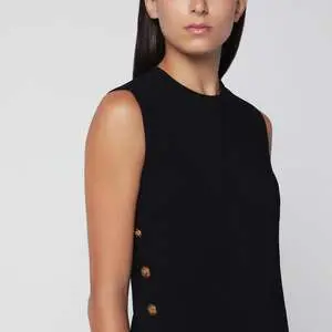 Versace Sleeveless Mini Dress In Stretch Viscose