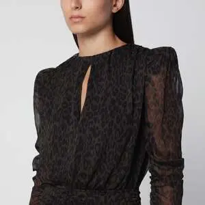 ROTATE BY BIRGER CHRISTENSEN Floral Ruched Mini Dress
