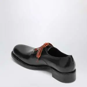 Prada Aged Leather Lace-up Shoes