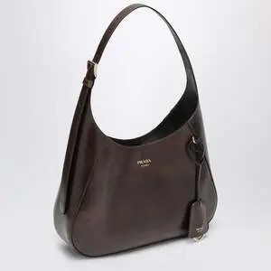Prada Boogie Medium Leather Hobo Bag