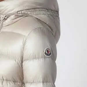 Moncler Pearl Nylon Laqué Down Jacket
